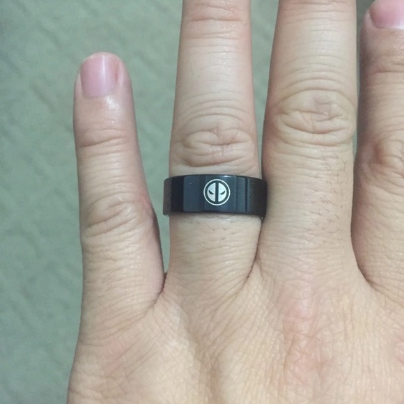Accessories | Black Titanium Deadpool Ring | Poshmark